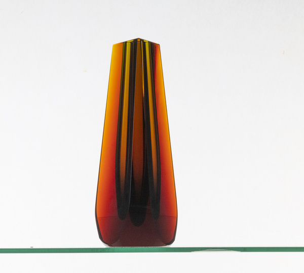 Triangle shaped vase, Pavel Hlava, Exbor