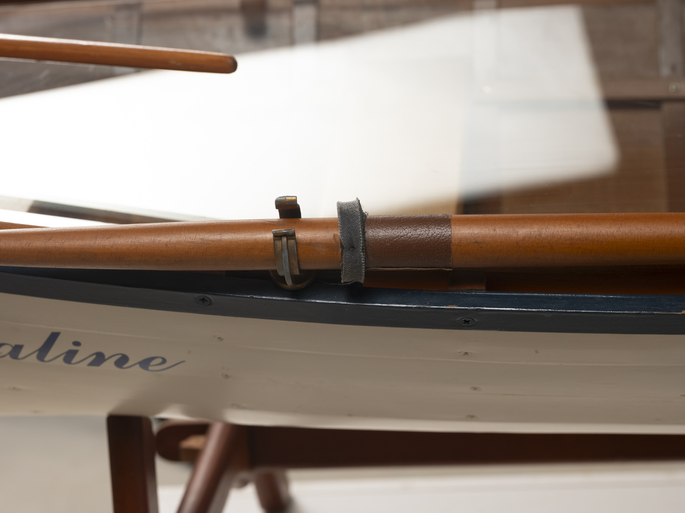 Coffee Table – Original Boat / Rowing Dinghy with Glass Top